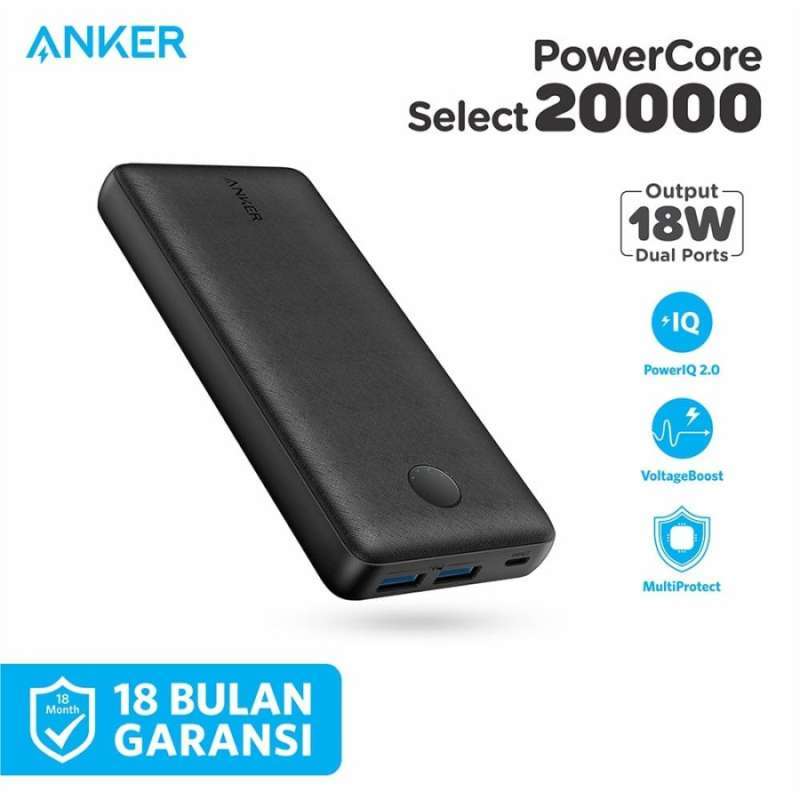 Jual PowerBank Anker PowerCore Select 20000mAh - A1363 di Seller Anker ...