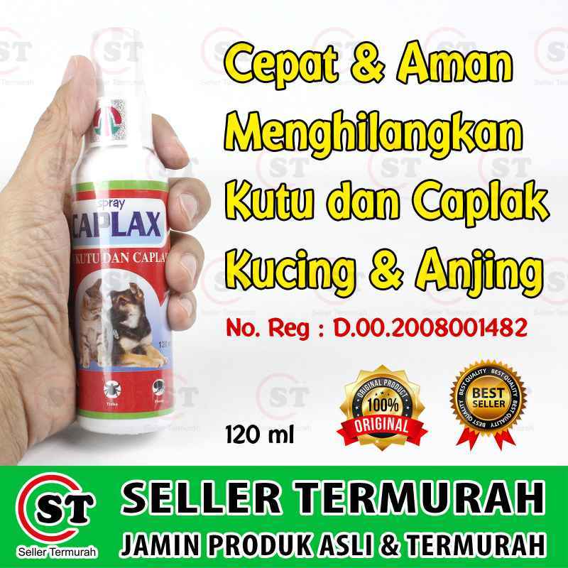Promo Caplax Spray 120 Ml - Membasmi Caplak Anjing Dan Kutu Kucing Anti ...