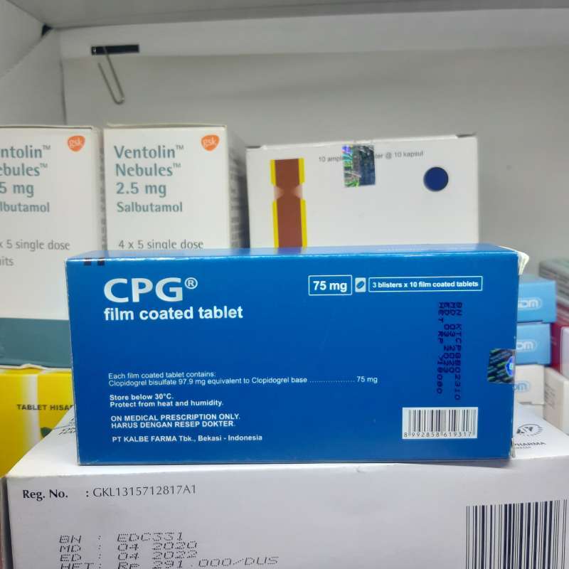 Jual CPG 75mg pengencer darah/box di Seller Afina care - Rawa Panjang ...
