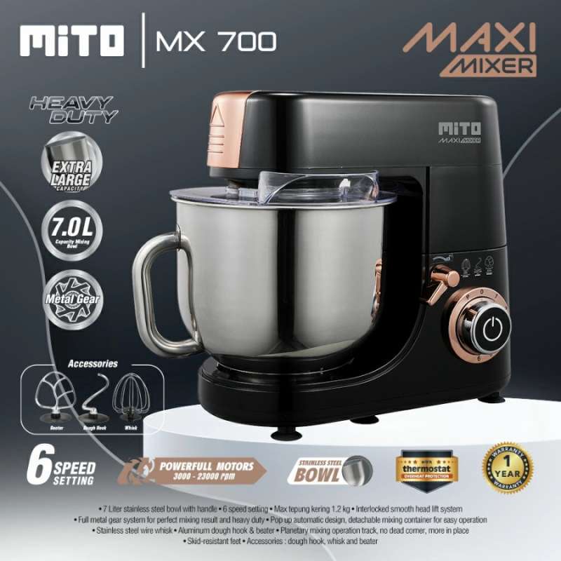 Jual Mito Stand Mixer Mx700 Kapasitas 7 Liter Di Seller Multi Home ...