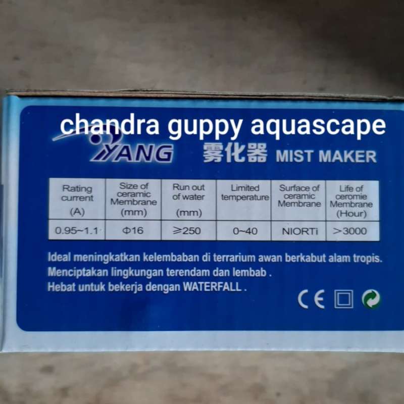 Jual Mist Maker Aquascape Paludarium Terrarium Vivarium Yang Yp 20 Di ...