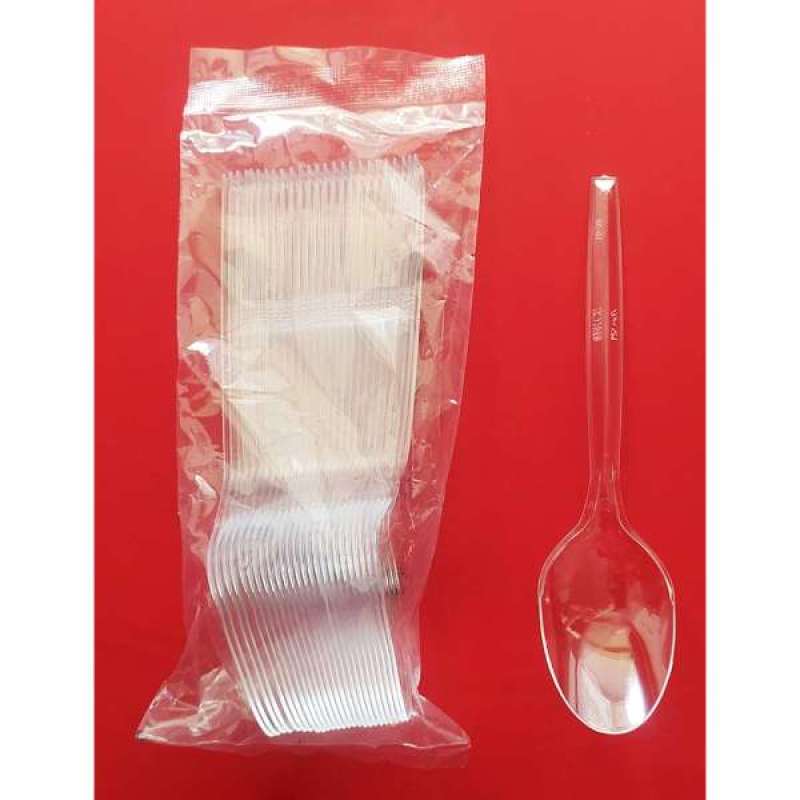 Jual Sendok Makan Plastik Bening 1 Pack 💯 Harga Murah & Kualitas ...