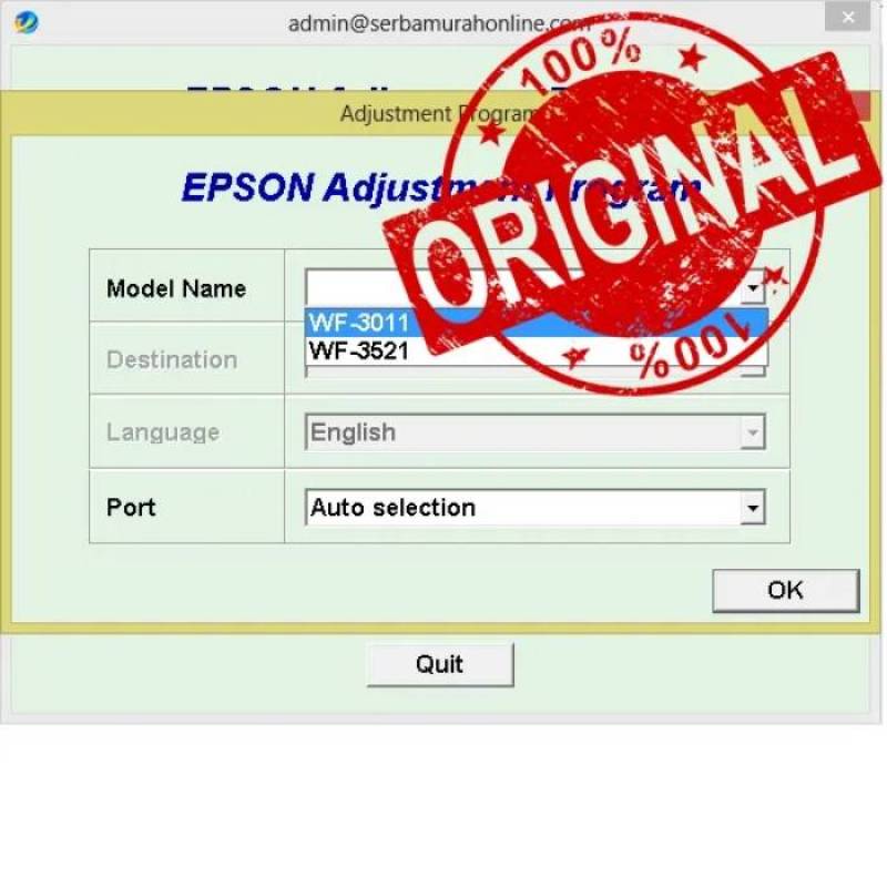 Jual Resetter Epson Wf-3011 / Wf-3521 Adjustment Program [unlimited 1 ...
