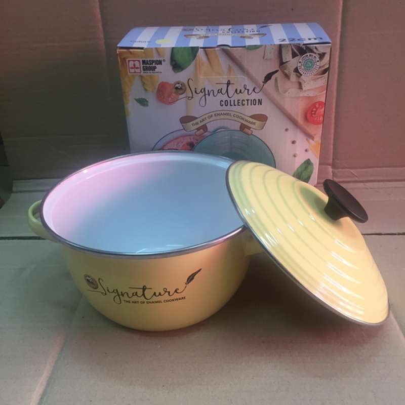 Jual Panci Enamel Signature Collection 22Cm Maspion Panda 22 Cm di ...
