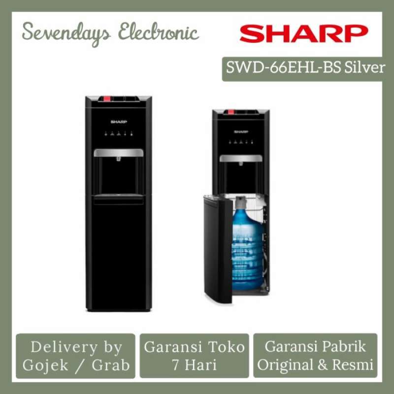 Promo Water Dispenser Sharp Swd-66Ehl-Bs Galon Bawah 3 Kran Garansi ...