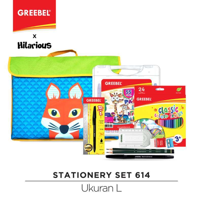 Jual GREEBEL Paket Stationery Map - Tas Set 614 Large di Seller Greebel ...