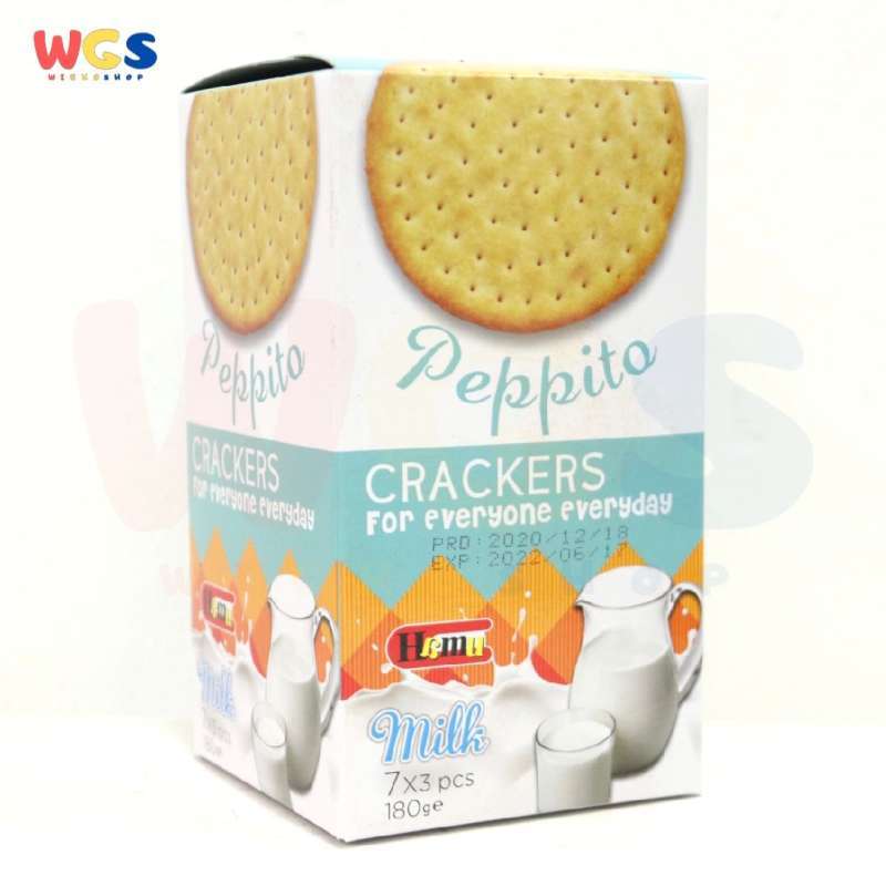 Jual Biskuit Peppito Crackers Milk Flavor 7 x 3pcs 180g di Seller ...