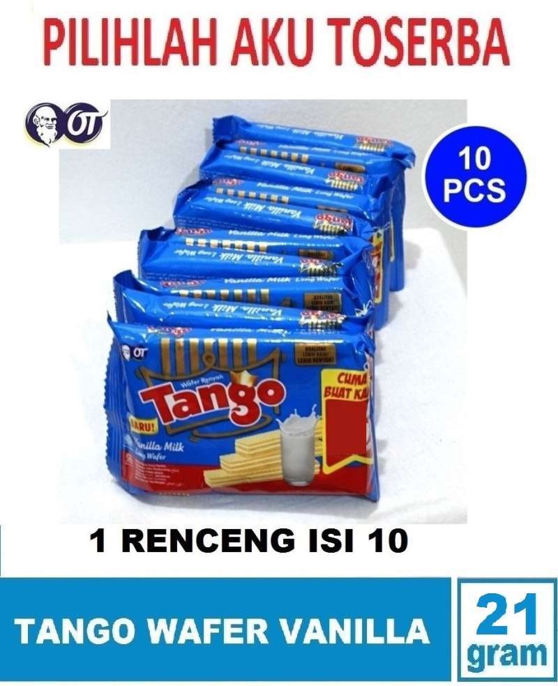 Jual Tango Wafer VANILLA 24 gr - (HARGA 1 RENCENG ISI 10 SACHET) di ...