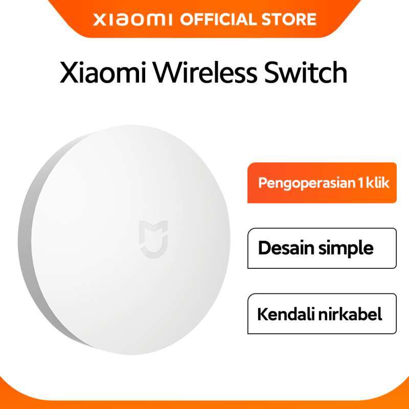 Promo Xiaomi Official Mi Wireless Switch Mendukung Protokol Zigbee ...