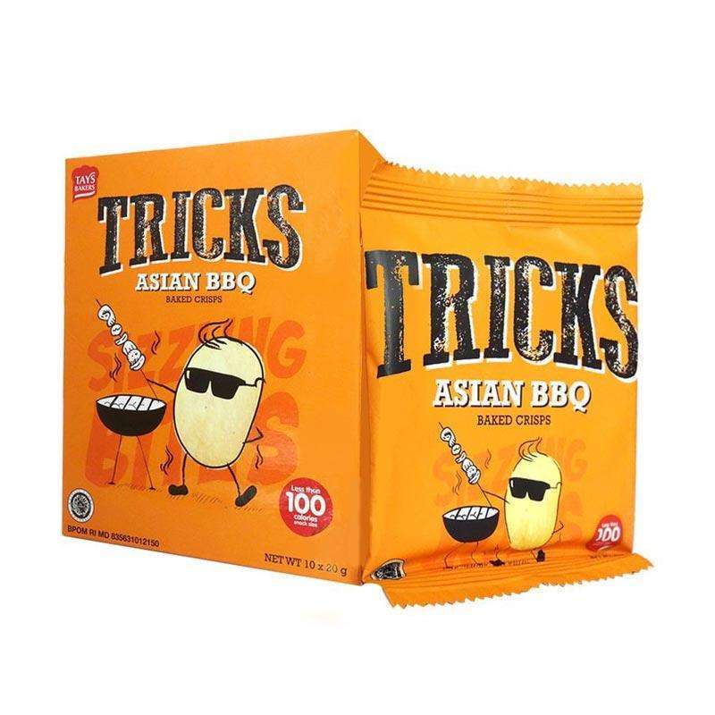 Jual Tricks Crisps 10 x 18g (All variant) – Potato Baked Crisps [ RASA ...