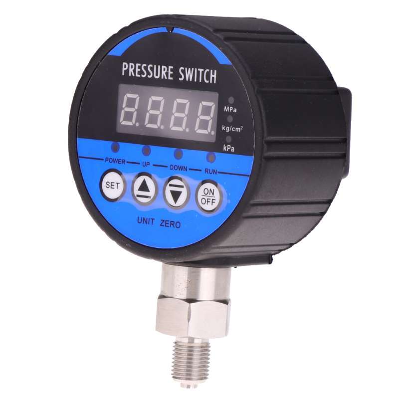 Jual Led Digital Pressure Gauge Pressure Control Switch M20x1.5 Bottom ...