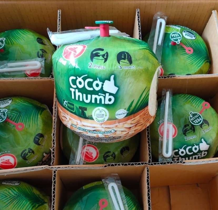 Jual Fresh Thai Young Coconut Coco Thumb Easy To Drink Halal Di Seller ...