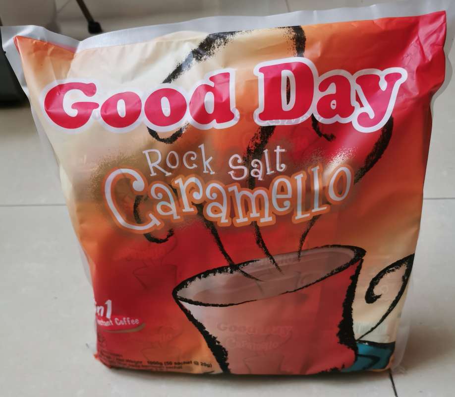 Promo Good Day Rock Salt Caramello (20gr/50sachet/bag) Diskon 5% di ...