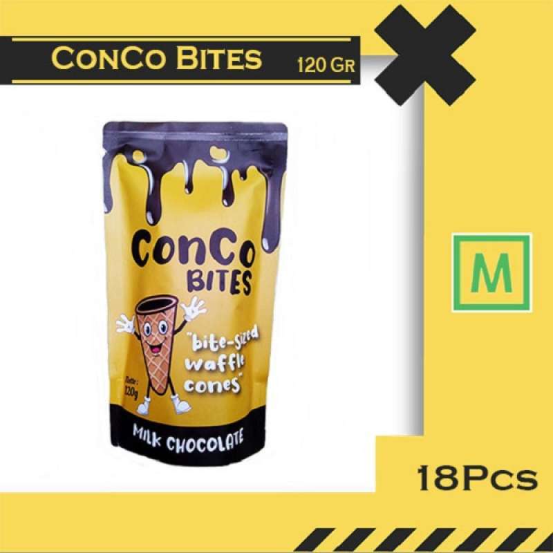 Jual Conco Bites -Bite-sized waffle cones filled with chocolate - 18 ...