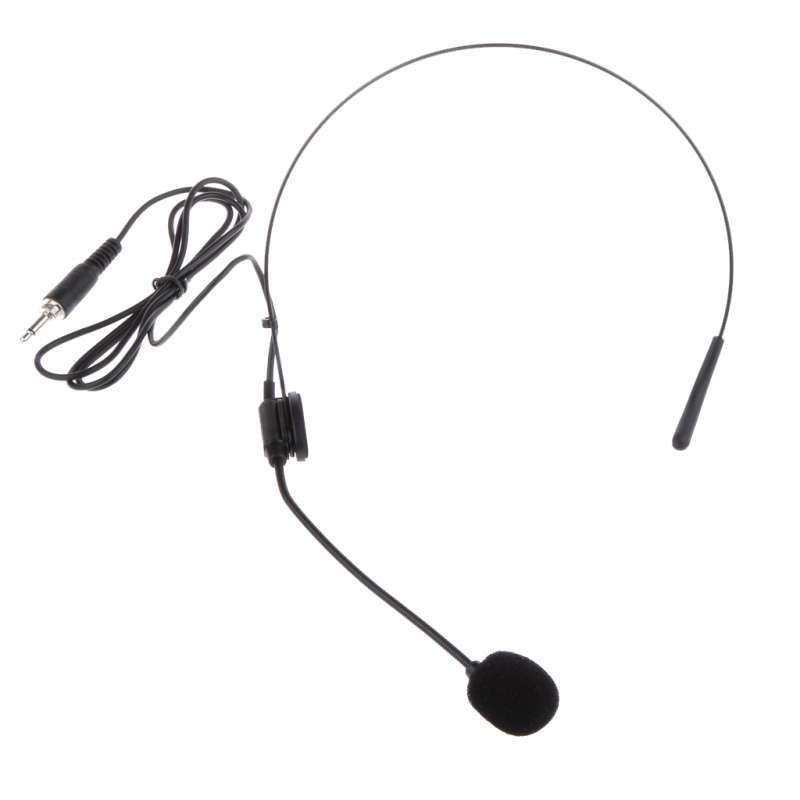 Promo Professional Headset Headworn Microphone Head-mounted Mic Black ...