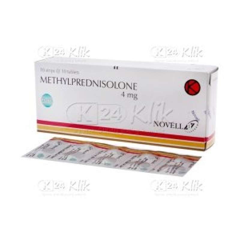 Jual Methylprednisolone Novell 4Mg Tablet 1 Strip (10 Tablet) di Seller ...