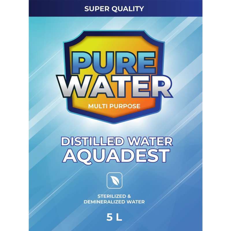 Promo Aquadest / Distilled Water 5 Liter Air Suling / Aquades / Akuades ...