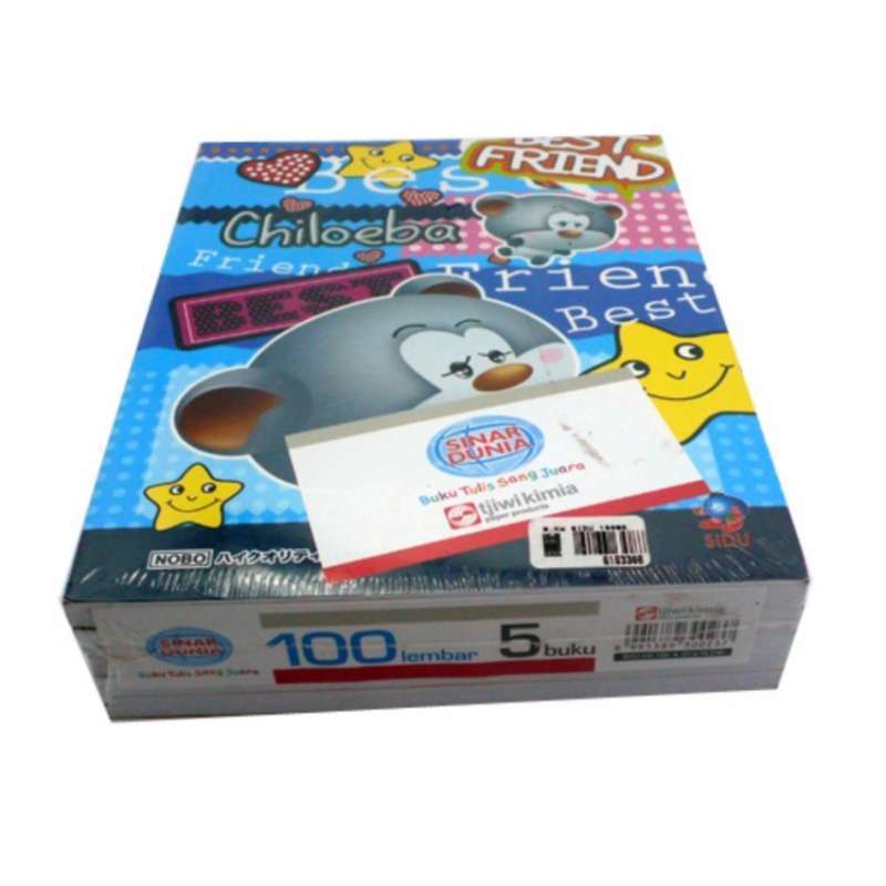 Jual Buku Tulis Sidu Eb 100 Lembar (1 Pack = 5 Buku) - Multicolor Di ...