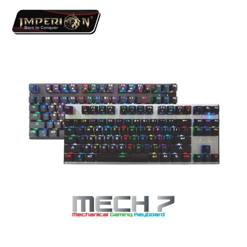 Promo Imperion Mech 7 KG-M07R Keyboard Gaming Mech 7 Mechanical RGB ...
