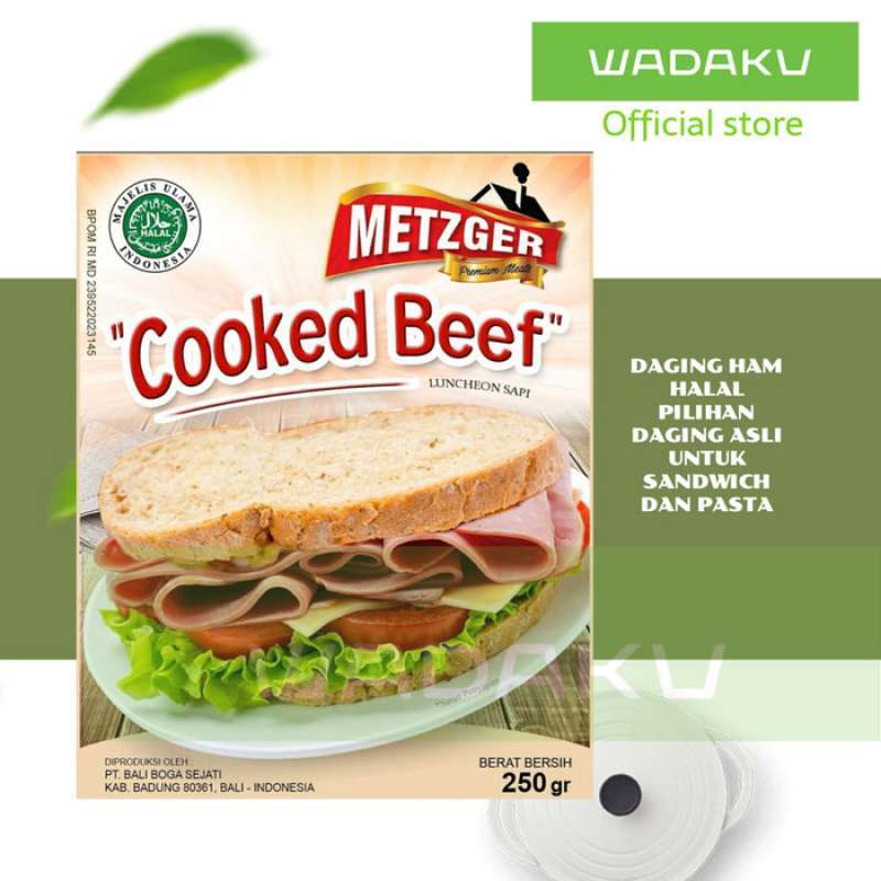Jual Ham Sapi Metzger Halal Cooked Beef Luncheon 150g Di Seller Wadaku ...