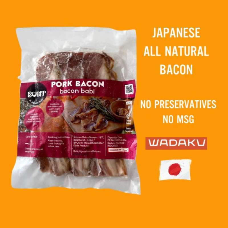 Jual Japanese style pork bacon 115g non Halal Tanpa pengawet dan msg di ...