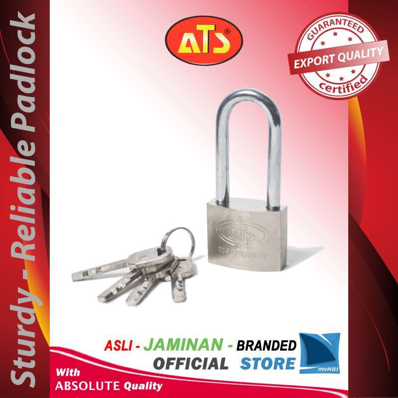 Jual Gembok Besi 50 mm Leher Panjang - Long Neck Full Steel Padlock ATS ...