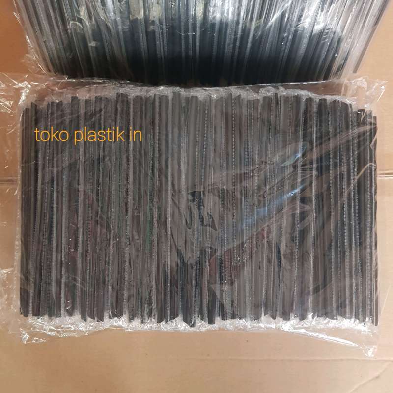 Jual Sedotan Steril Plastik Lancip Hitam Di Seller Toko Plastik In ...