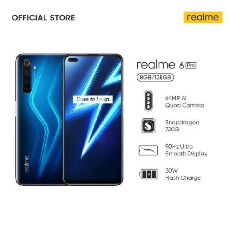 Jual Realme 6 Pro [8GB/128GB] New - Biru di Seller AU Shop - Rawa ...