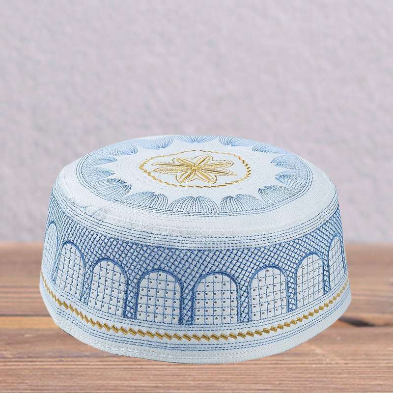 Promo Islamic Muslim Mens Prayer Kufi Hat Skull Cap Turkish Namaz Topi ...