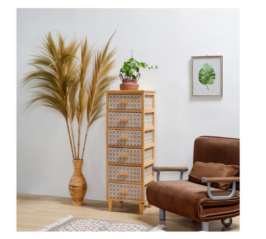 Promo Lemari tinggi drawer mason 6 susun design japan scandinavian rak ...