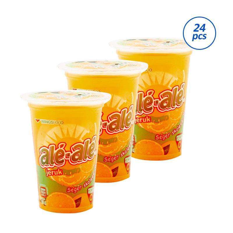 Jual WingsFood Ale Ale Jeruk Minuman Instan [1 Dus / 24Pcs @200mL] di ...