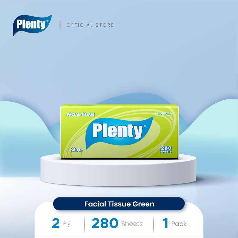 Jual Plenty® Facial Tissue Softpack Green [280 Sheets/ 2 Ply] di Seller ...