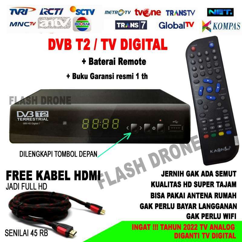 Jual Set Top Box Tv Digital Free Kabel Hdmi Dvbt2 Di Seller Flash Dr ...