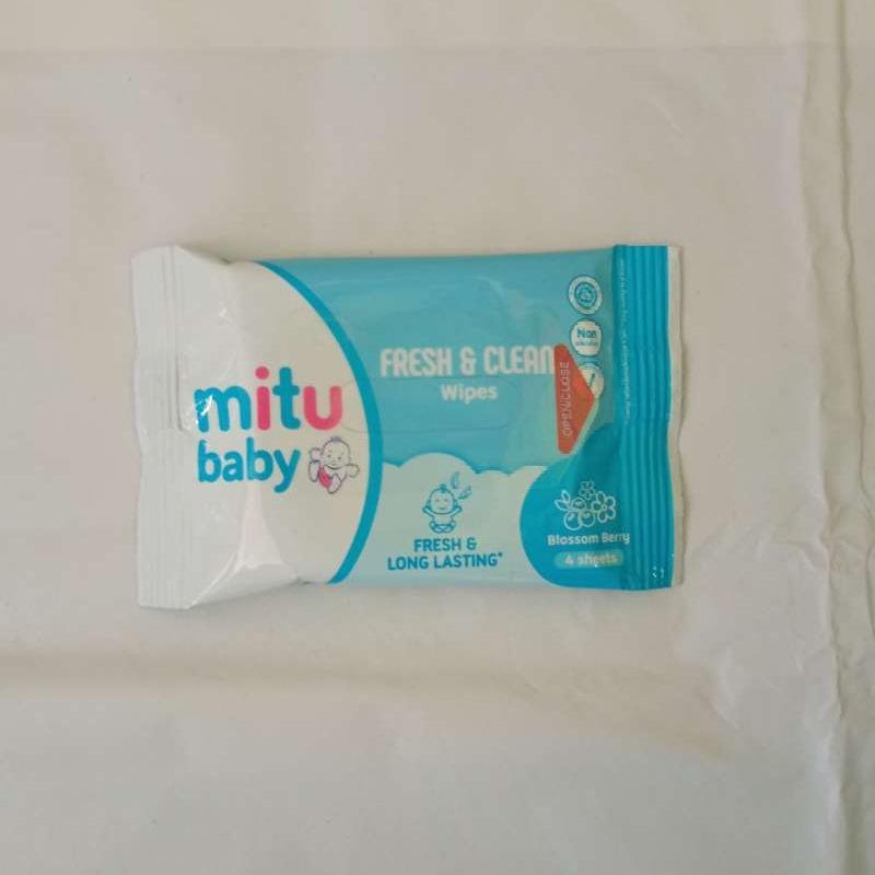 Jual MITU Tisu Basah Sachet Kecil 4 Sheets di Seller rediali - Kukusan ...