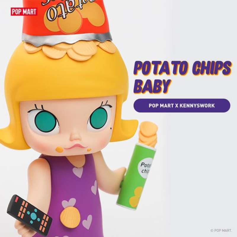 Jual (POPMART)Molly Jasmine Girl Potato Chip Queen Large Doll di Seller ...