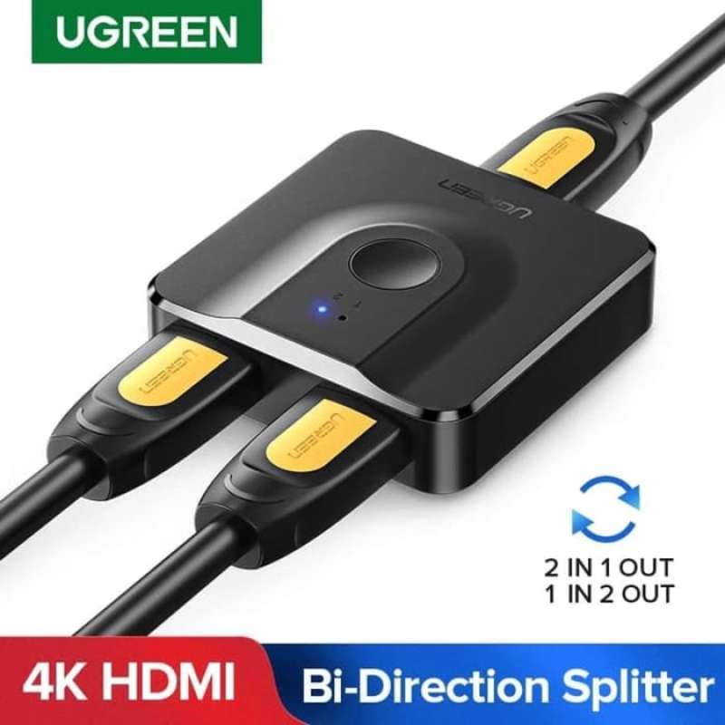 Jual READY STOCK !! UGREEN 4K Switcher Splitter HDMI 2 in 1 Out Bi ...