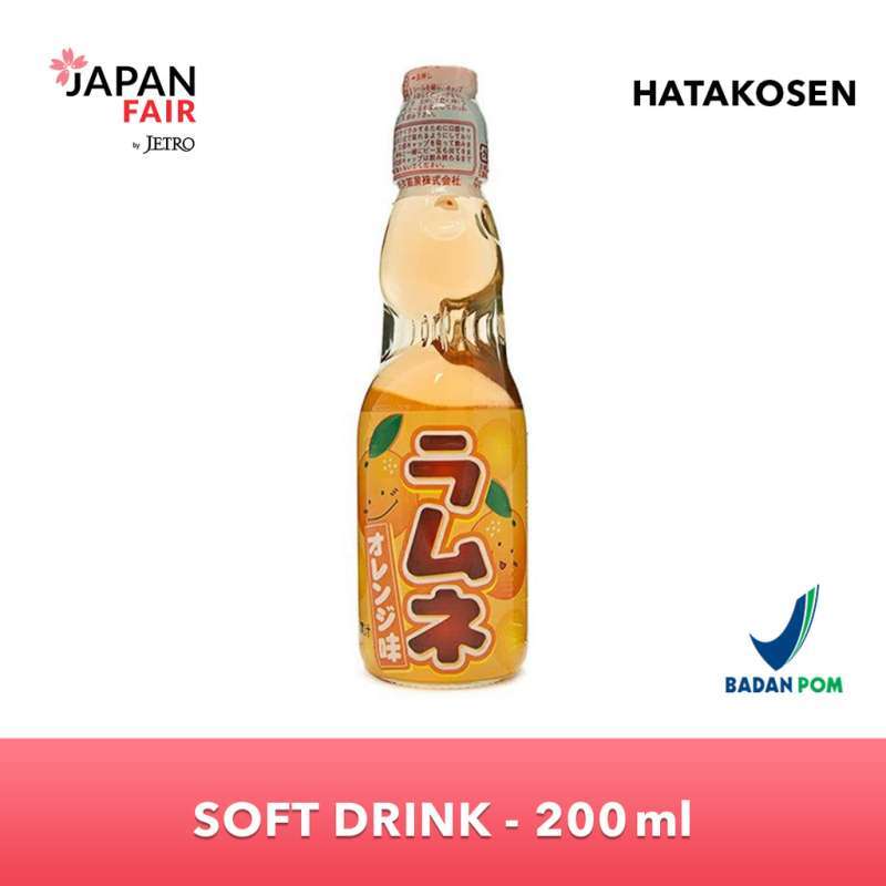 Jual Soft Drink Soda Jepang Hatakosen Ramune Orange di Seller Japan ...