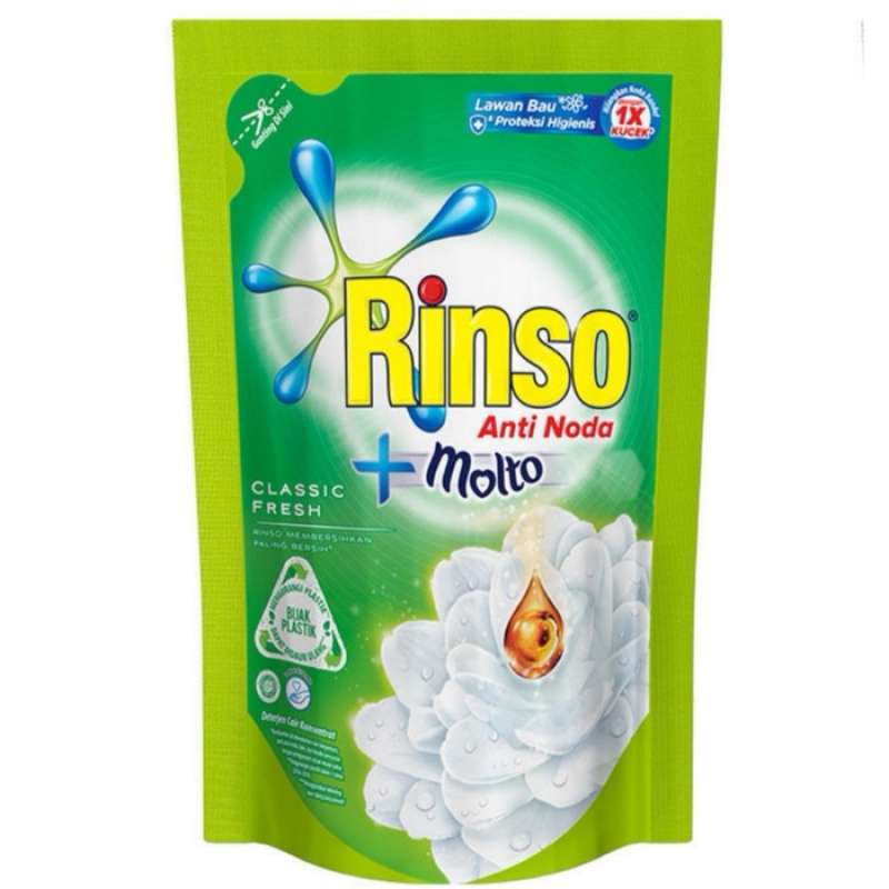 Jual UNILEVER Rinso Classic Fresh Deterjen Cair [750 mL] di Seller ...
