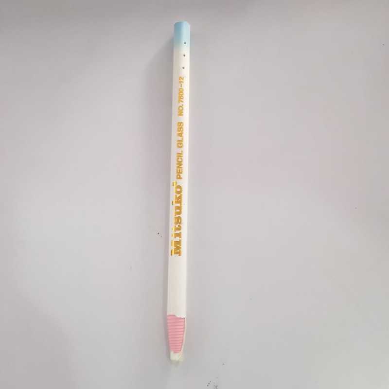 Jual Pencil Glass Pensil Kaca Warna Mitsuko White / Pencil Kaca, Kulit ...