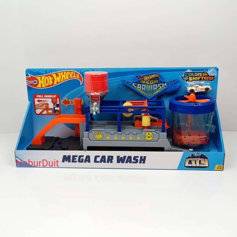 Promo Hot Wheels Mega Car Wash Original Mattel Hotwheels Diskon 9% di ...