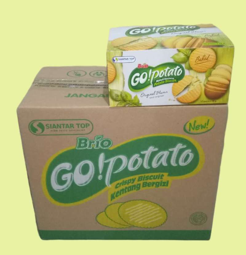 Jual Siantar Top Go Potato Biscuit Kentang 20gr [12 Pcs/box] Di Seller ...