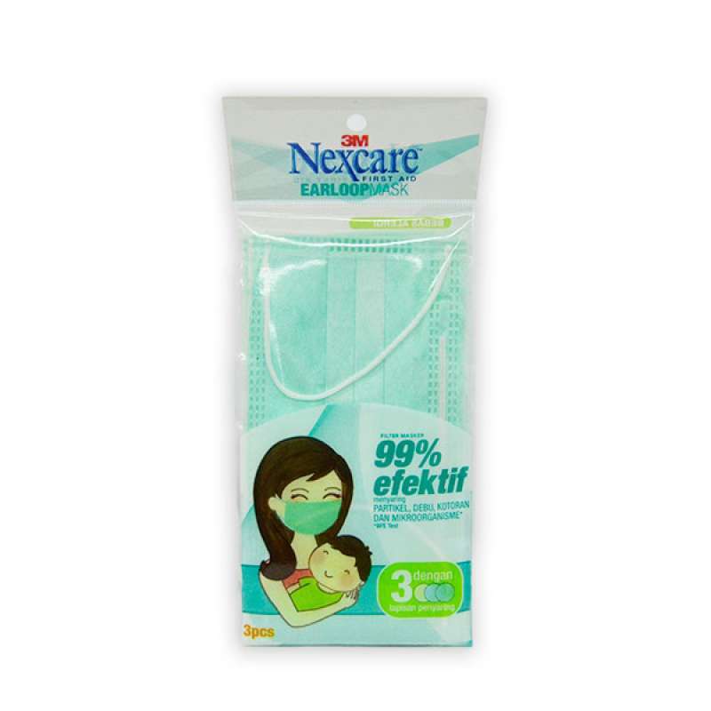 Jual NEXCARE 3M EARLOOP MASK 3 PCS di Seller Hypermart Puri Official ...