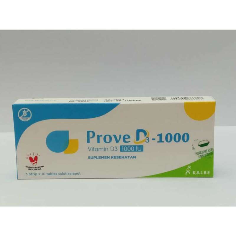 Promo Prove D3 1000 Iu (25 Mcg) Vitamin D Untuk Kesehatan Tulang 1 Box ...