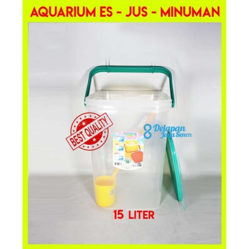 Jual Tempat Es Buah 15 Ltr + Gayung | Kotak Es Buah | Aquarium Es ...