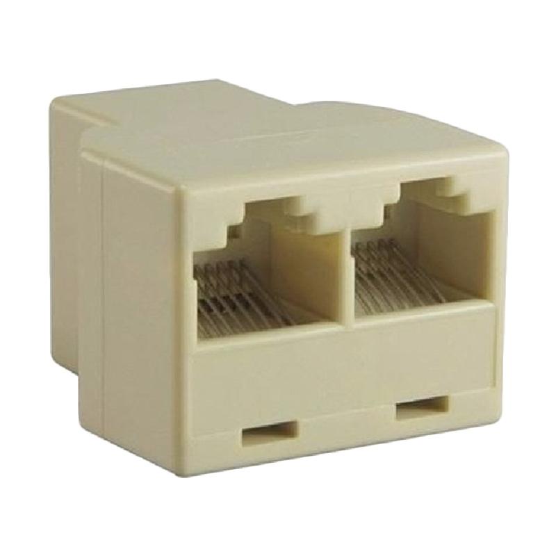 Jual Joiner 1x2 Connector Rj45 Ethernet Lan - Penyambung Satu Ke Dua Rj ...