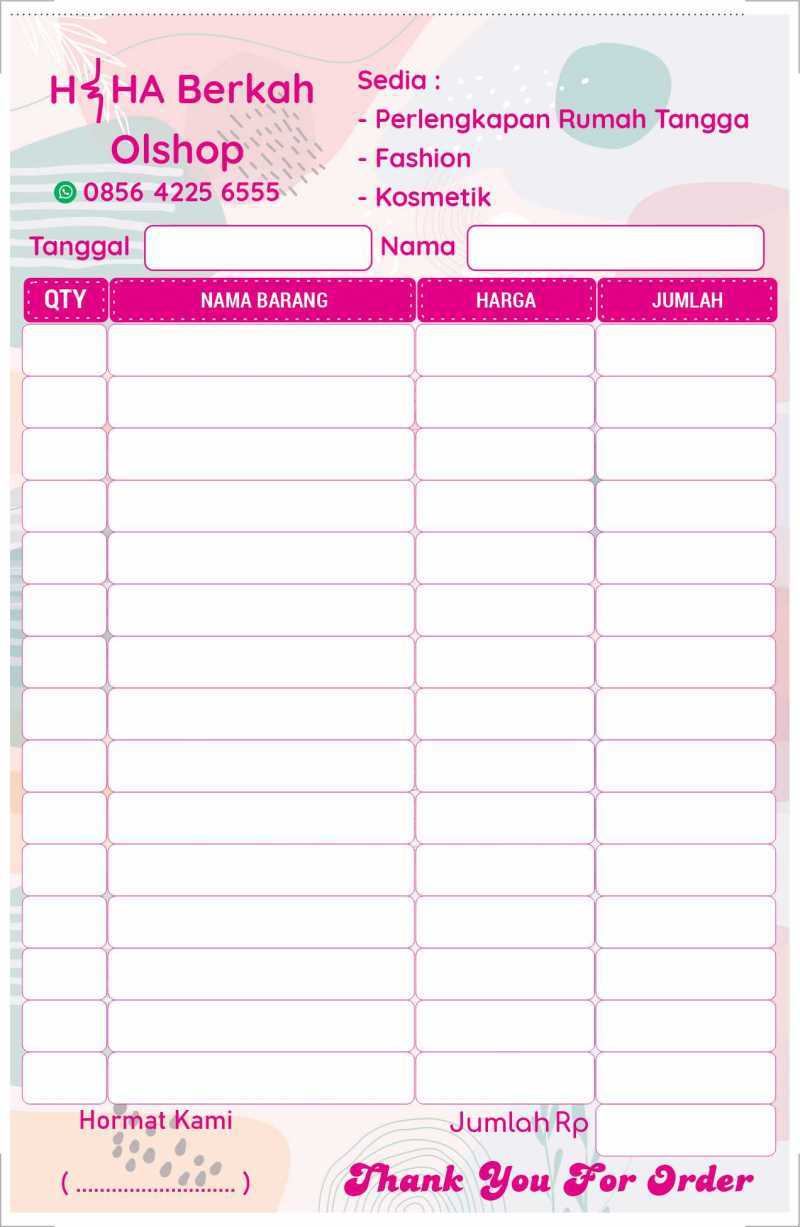 Jual nota 3 ply 1/4 f4 custom di Seller Lucky Payprint - Sukapura, Kab ...