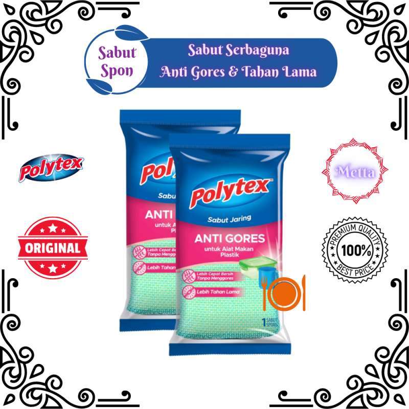Jual Polytex Net Spon Multi Purpose Sponge Piring | Anti Gores Tahan ...