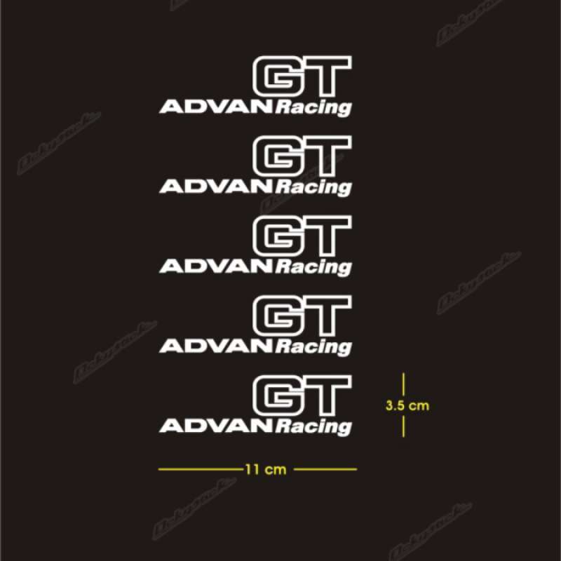 Promo Dijual cutting stiker ADVAN RACING GT stiker velg mobil Diskon ...