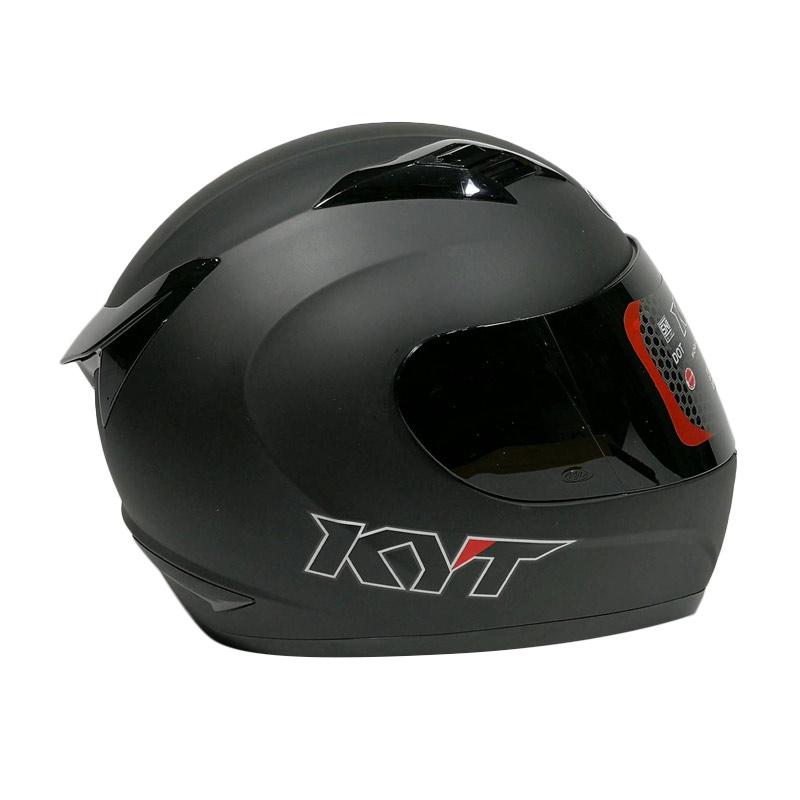 Promo KYT R10 Helm Full Face - Solid Black Doff Diskon 12% di Seller ...