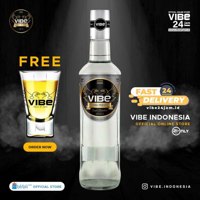 Jual Vibe Vodka Premium Minuman [40 Percent/ 700 Ml] Di Seller Vibe ...